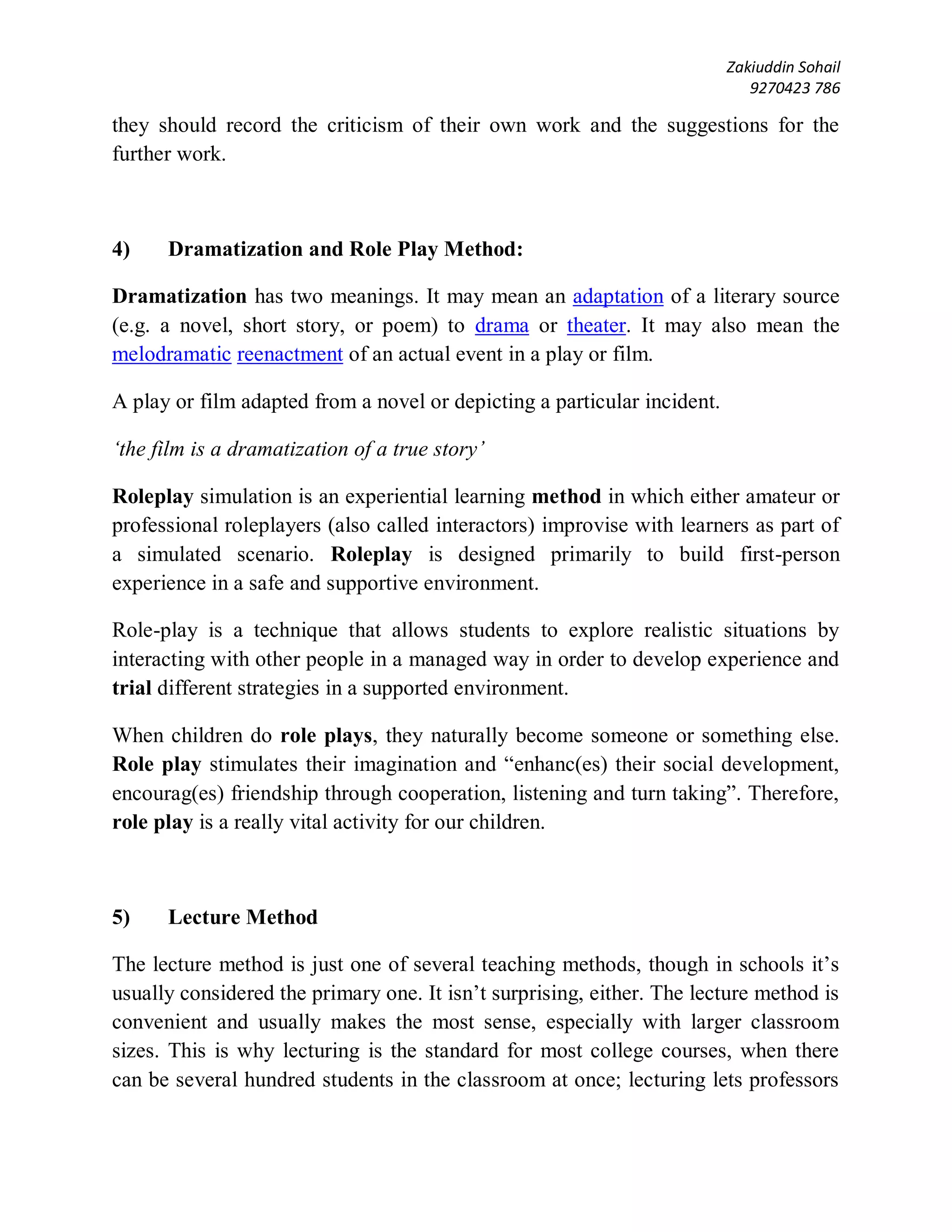 History method unit 4- Understanding Discipline and Pedagogy of School ...