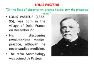 History Microbiology | PPTX