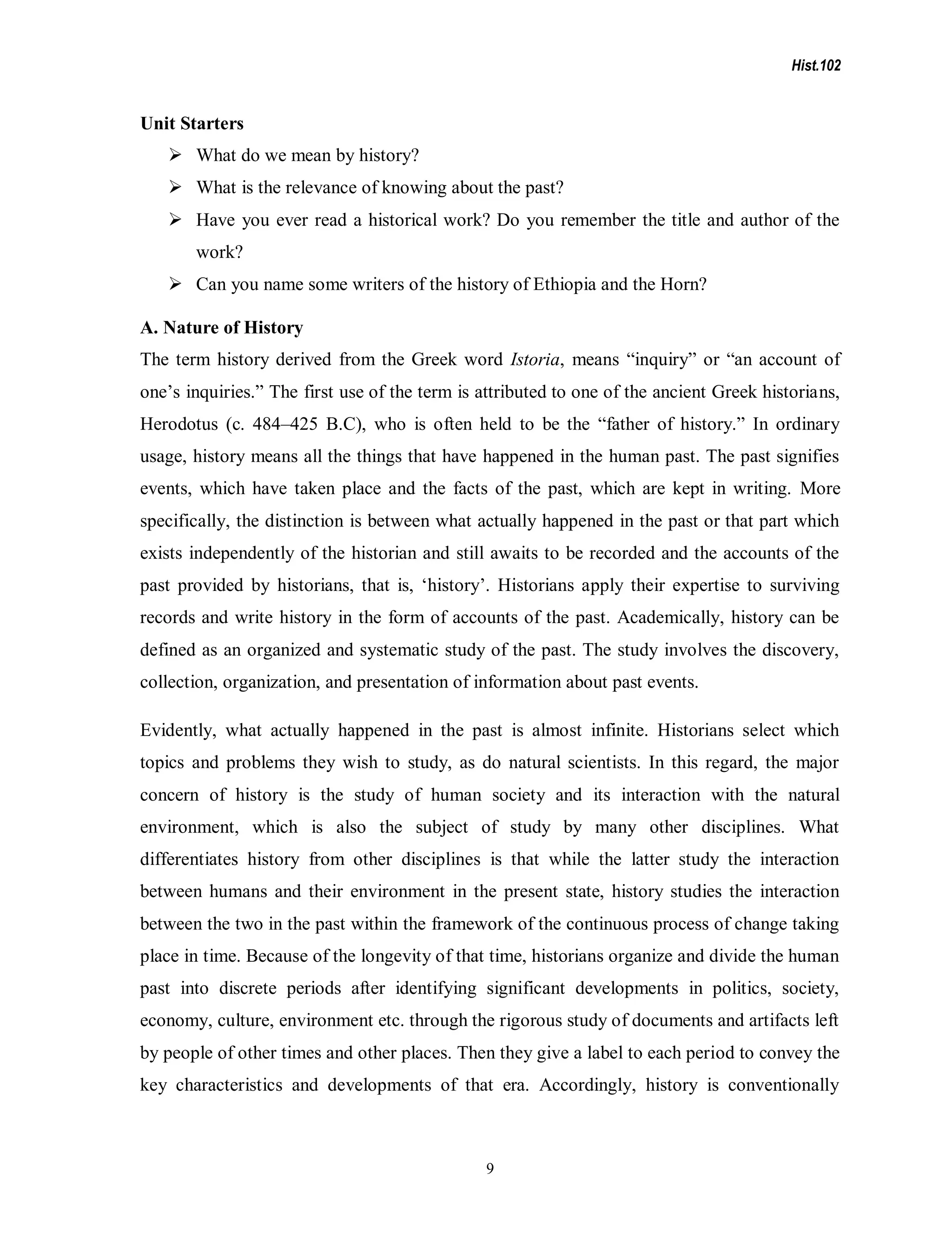 HISTORY Module (Revised).pdf fershman student module | PDF