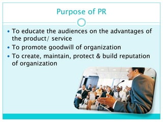 History & functions of Public Relations | PPTX
