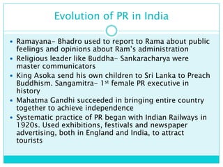 History & functions of Public Relations | PPTX