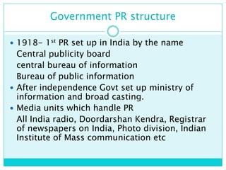 History & functions of Public Relations | PPTX