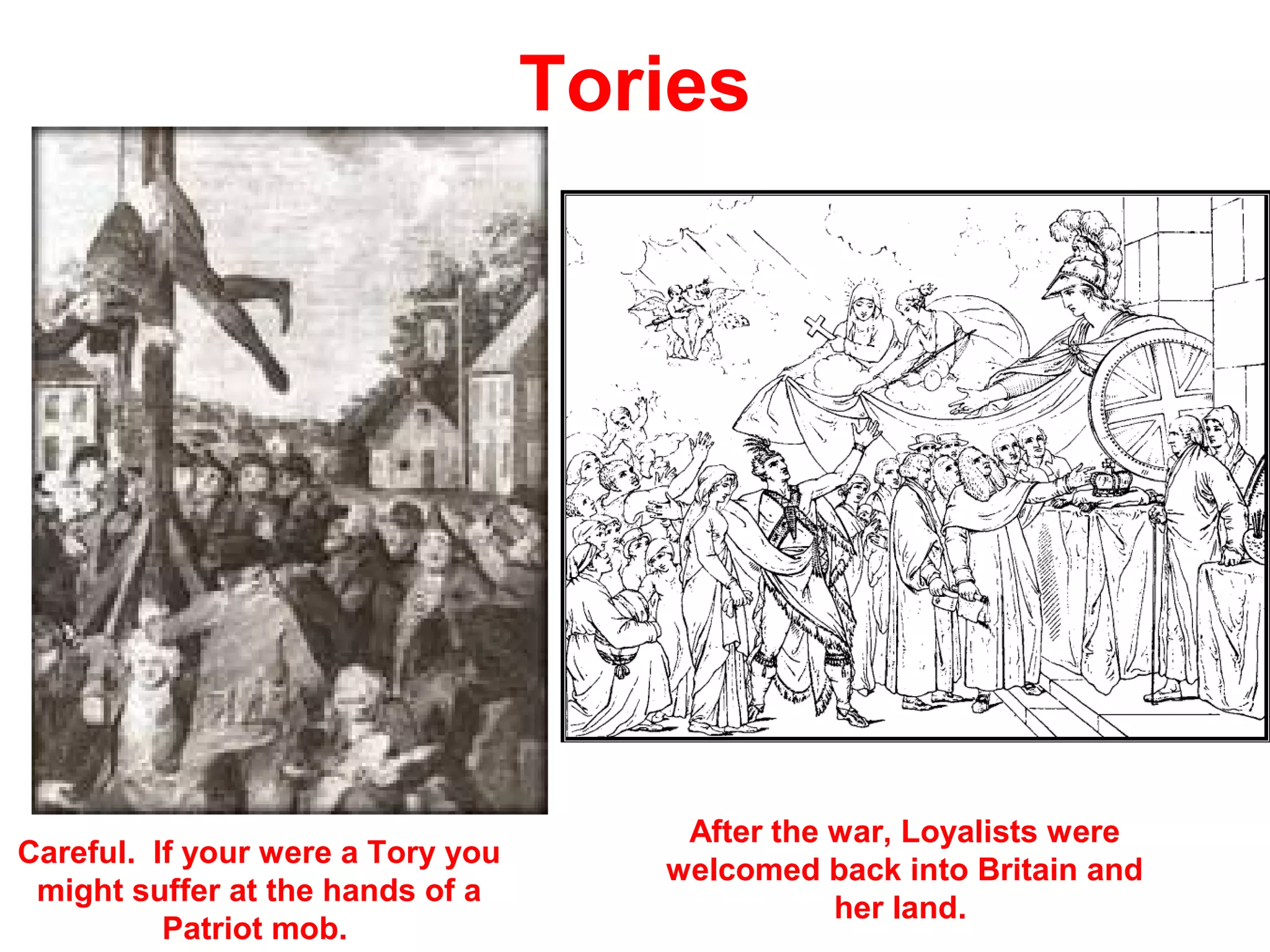 Loyalists vs. Patriots | PPT