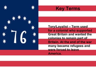 Loyalists vs. Patriots | PPT