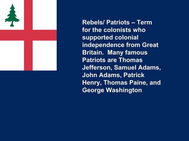 Loyalists vs. Patriots | PPT