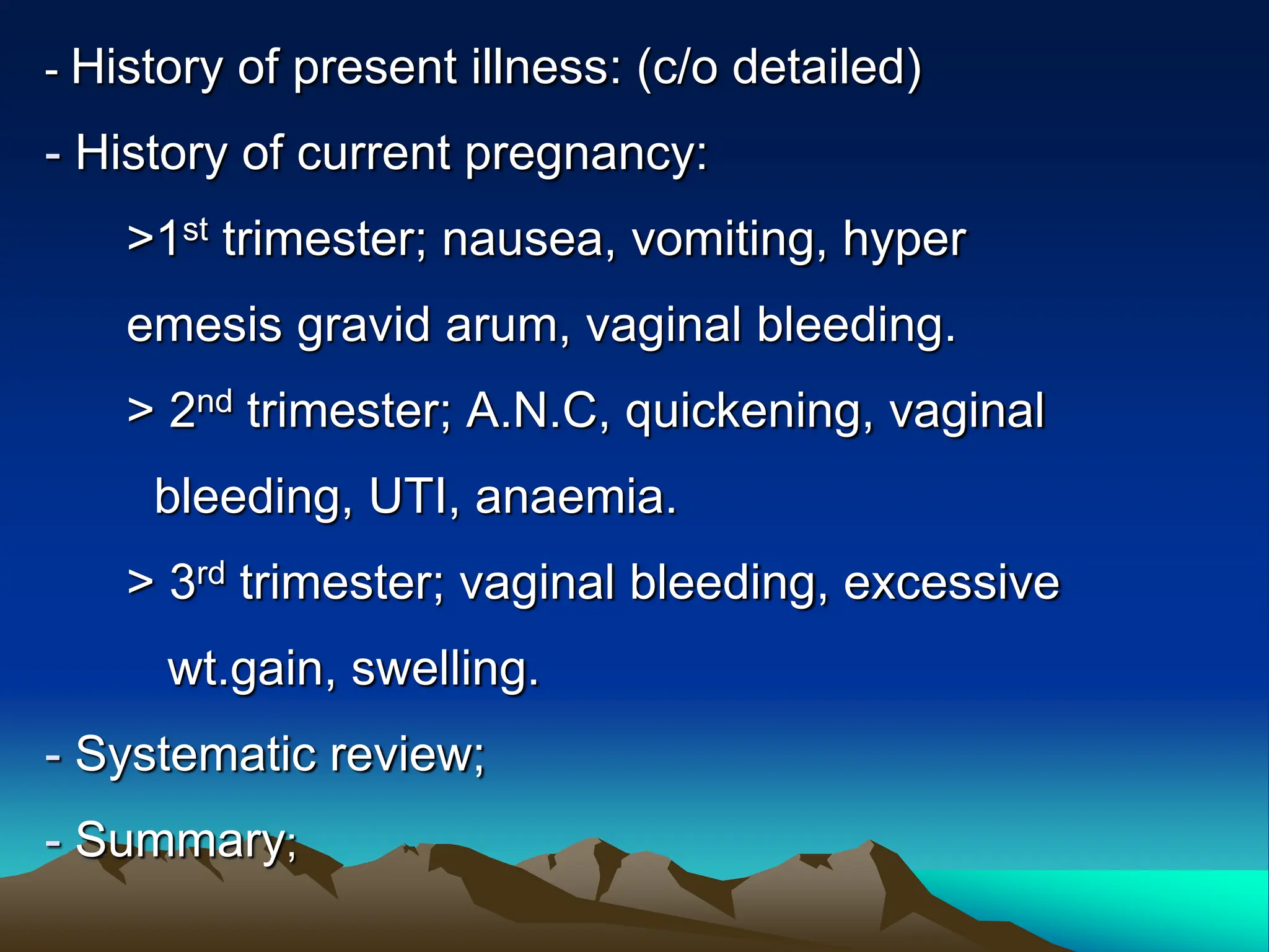 History obstetrics and gynecology PowerPoint | PPT