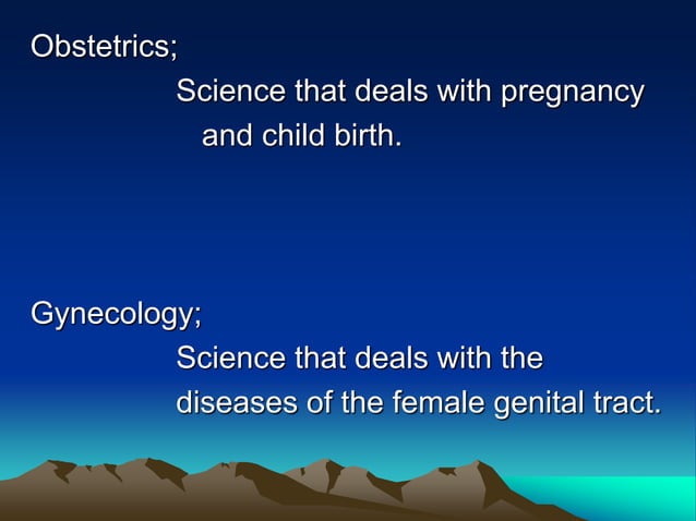 History obstetrics and gynecology PowerPoint | PPT