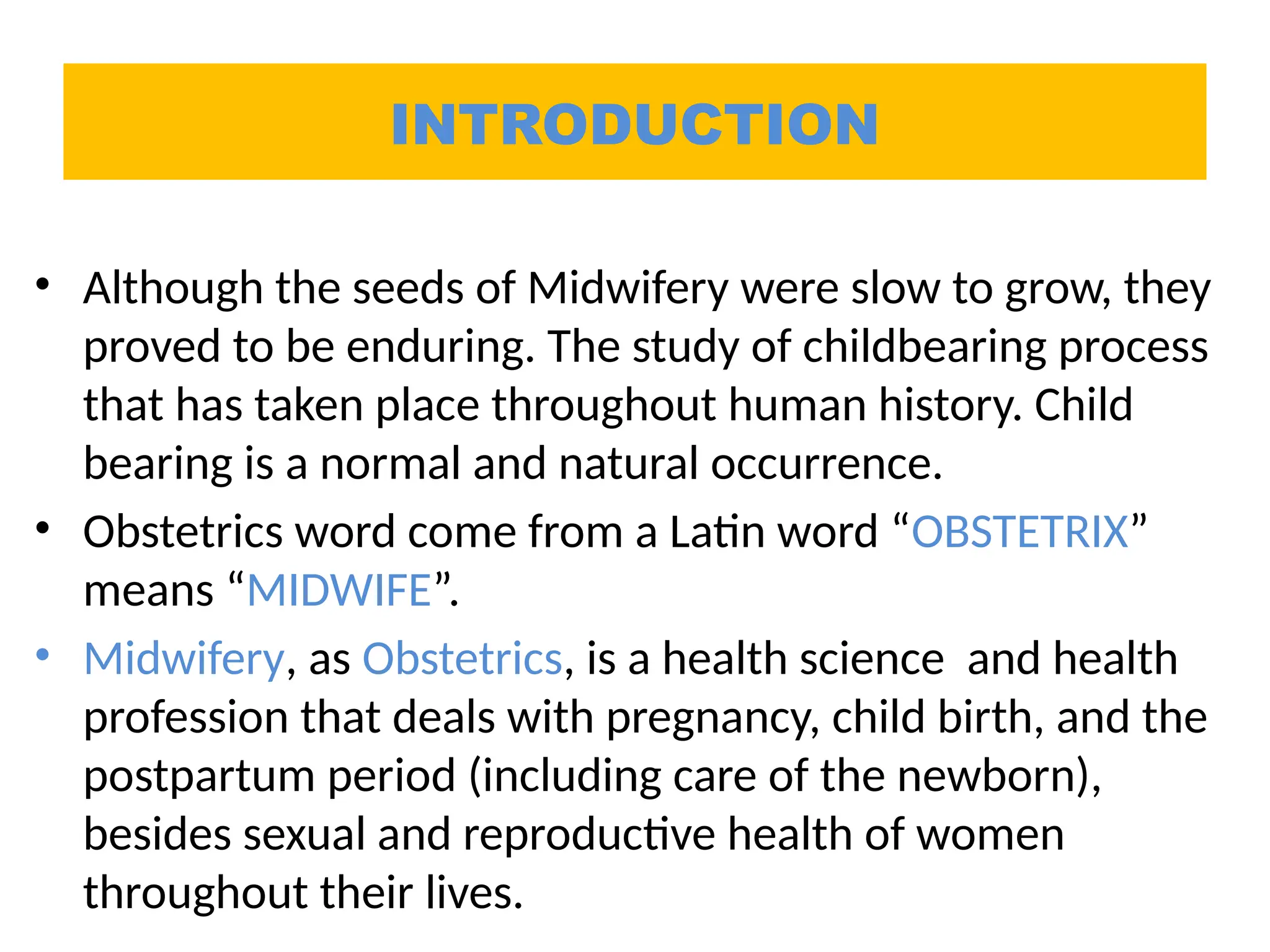 History Obstetrics and gynecological nursing.pptx