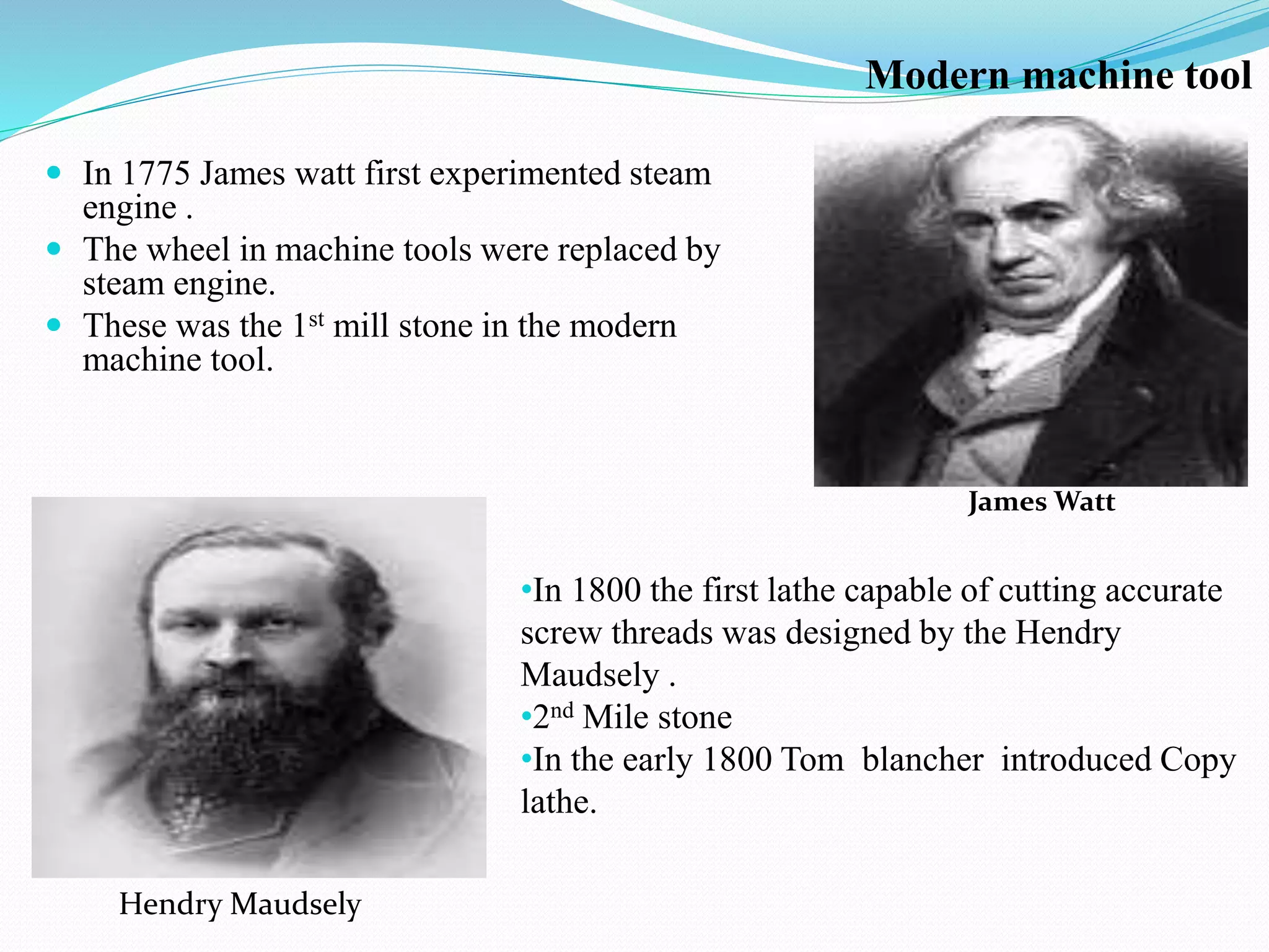 History of Machine Tools | PPTX