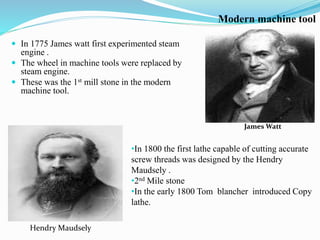 History of Machine Tools | PPTX