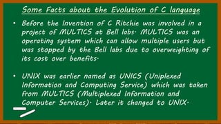 History of C Language | PPTX