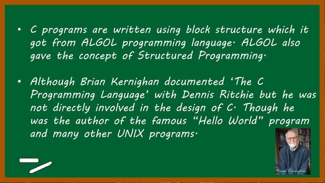 History of C Language | PPTX | Programming Languages | Computing