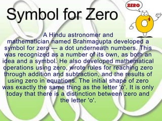 History of Zero - Mathematics | PPTX