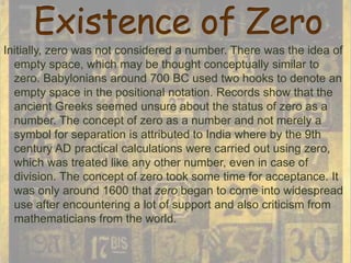 History of Zero - Mathematics | PPTX