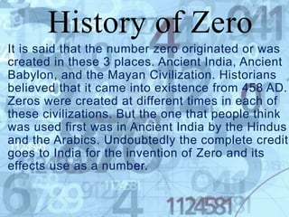 History of Zero - Mathematics | PPTX