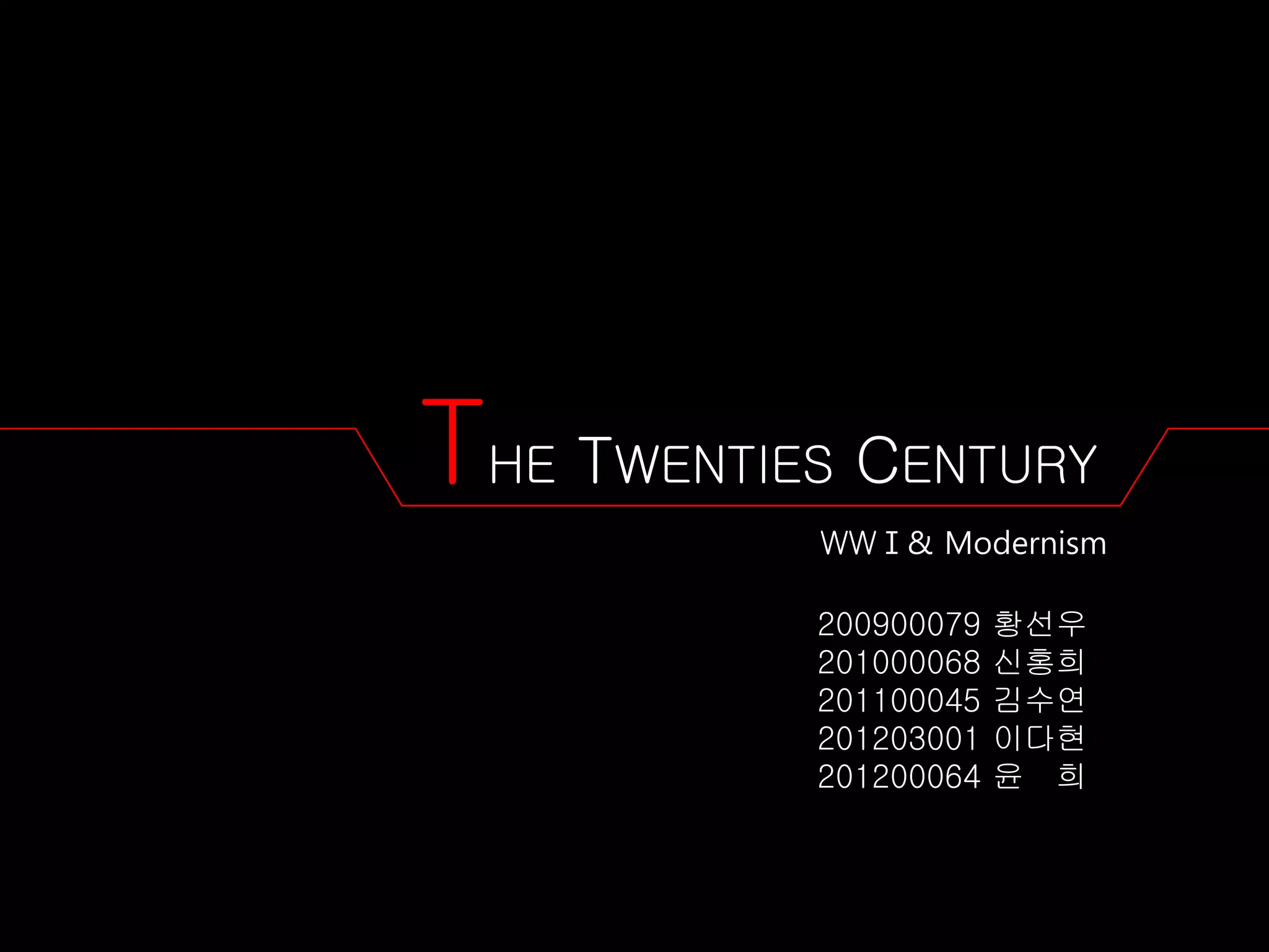 History of 20th english literature | PPTX