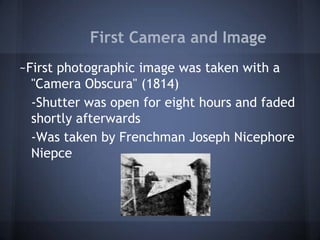 History of a camera | PPTX