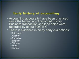 History of Accounting Thought | PPT