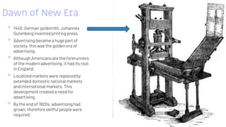 History of advertisement (india) | PPTX
