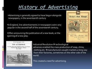 History of advertising | PPTX