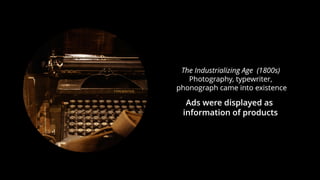 History of advertising Pre 1800s Until Now | PDF