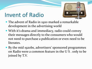 History of advertising | PPTX