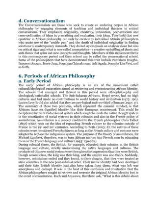 History of african philosophy | PDF