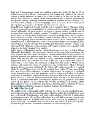 History of african philosophy | PDF