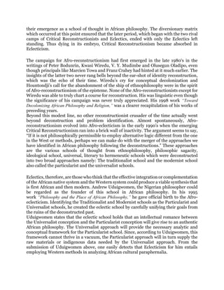 History of african philosophy | PDF