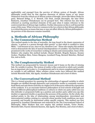 History of african philosophy | PDF