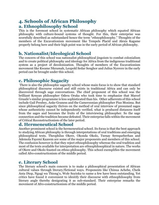 History of african philosophy | PDF