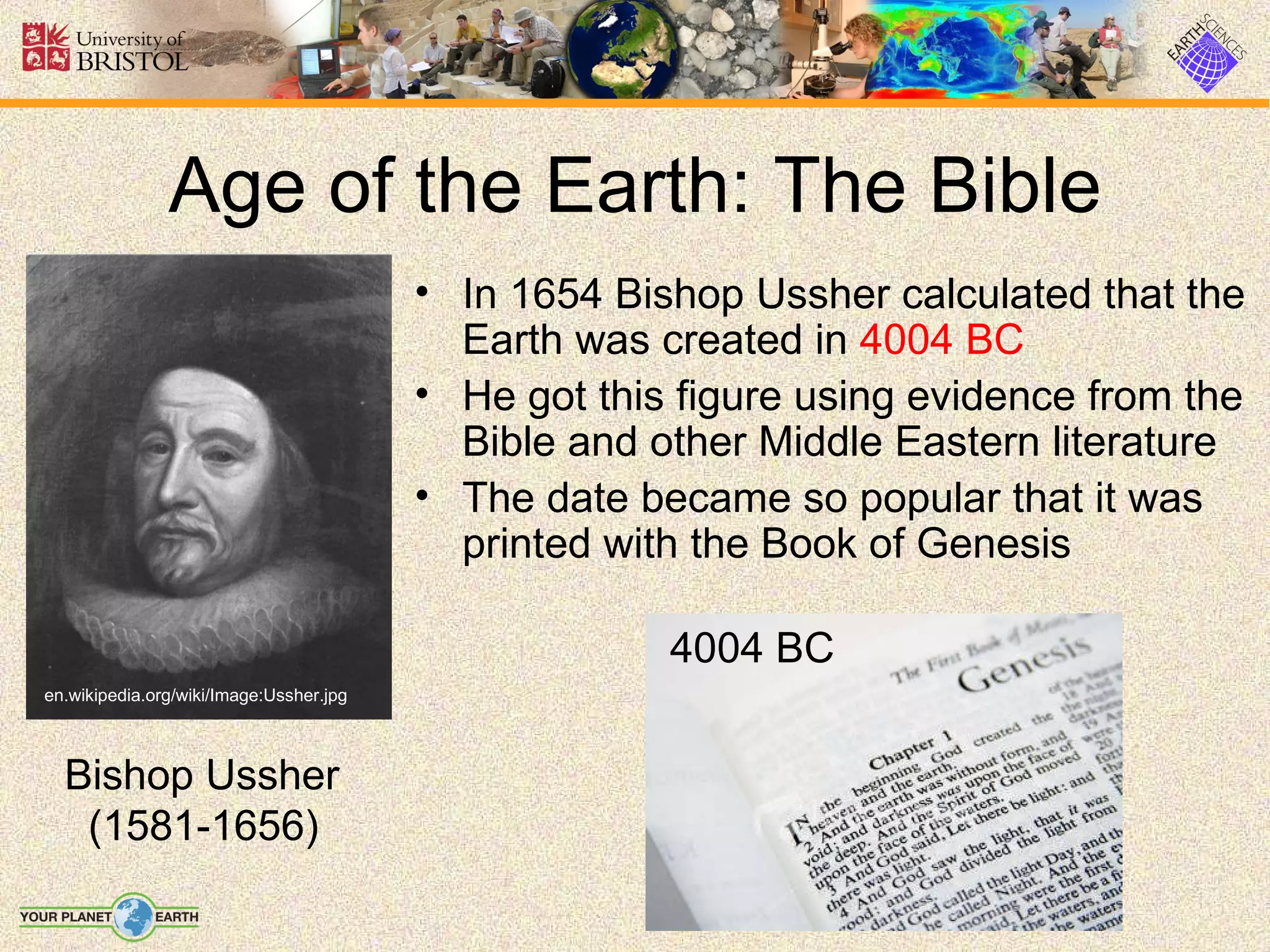 History Of Age Of The Earth | PPT