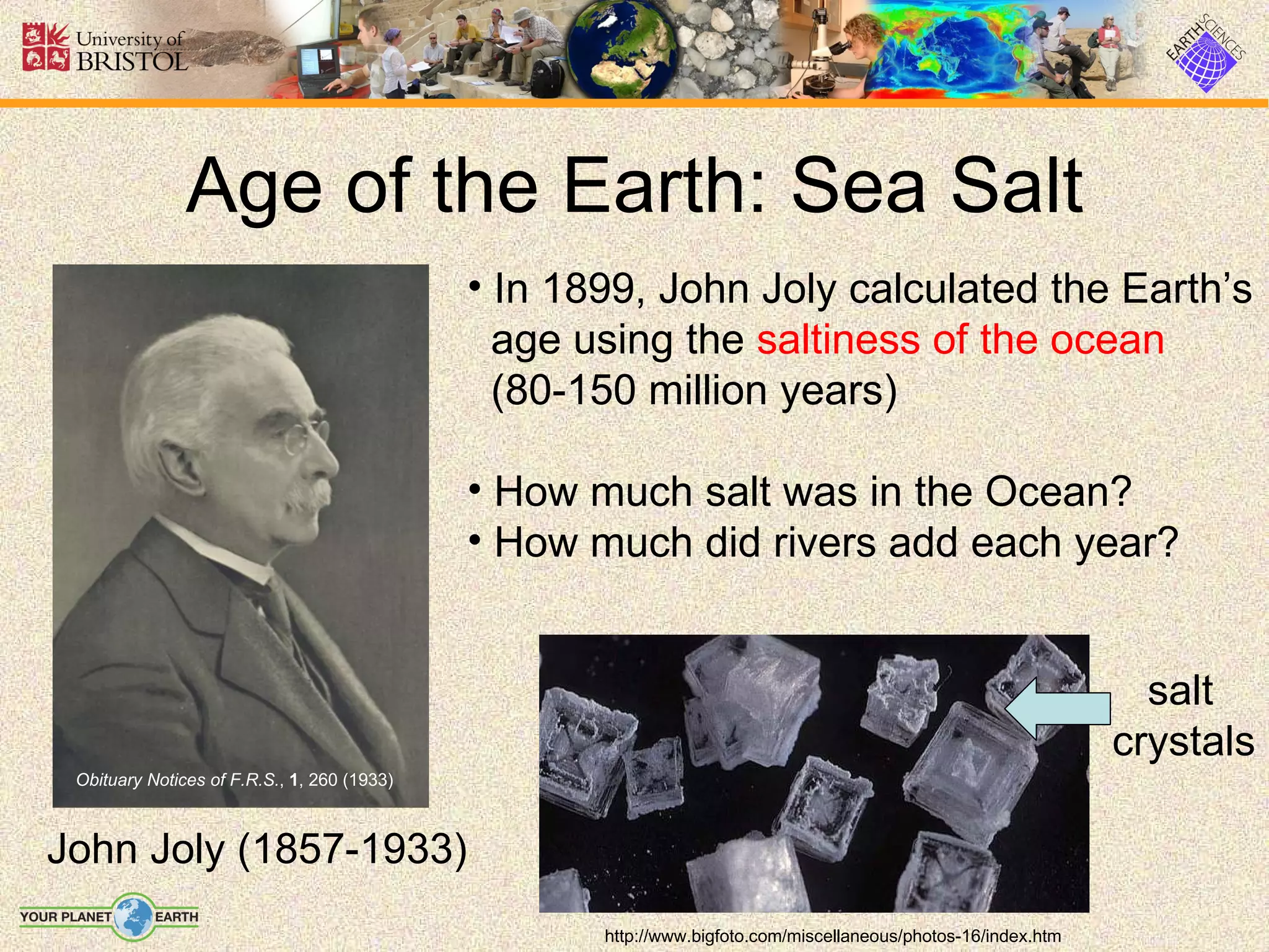 History Of Age Of The Earth | PPT