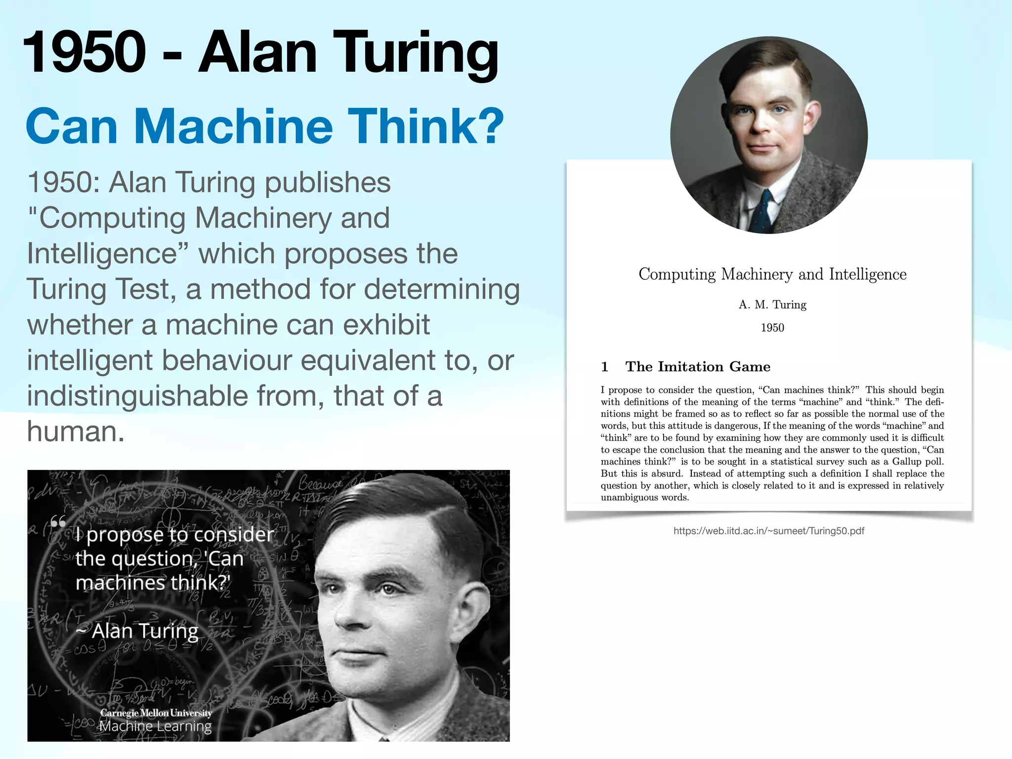 History of AI - Presentation by Sanjay Kumar | PDF