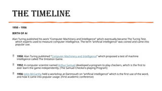 new ppt artificial intelligence historyyy | PPTX