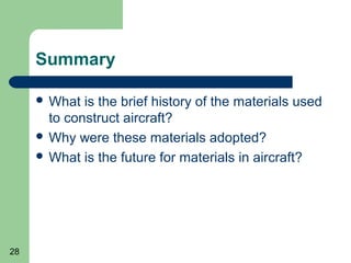 History of aircraft_materials_r2010 | PPT