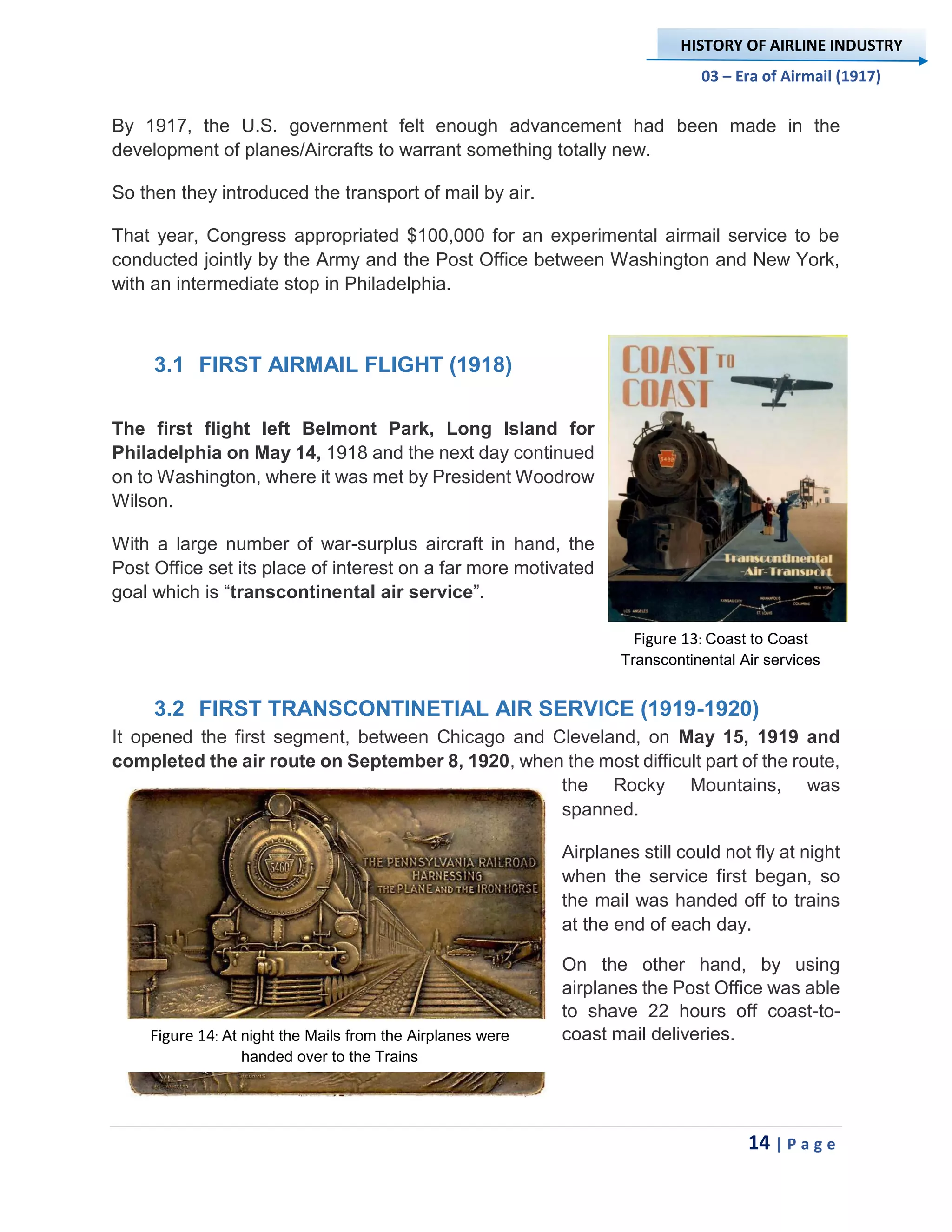 History of airline industry (1900 2000) | PDF