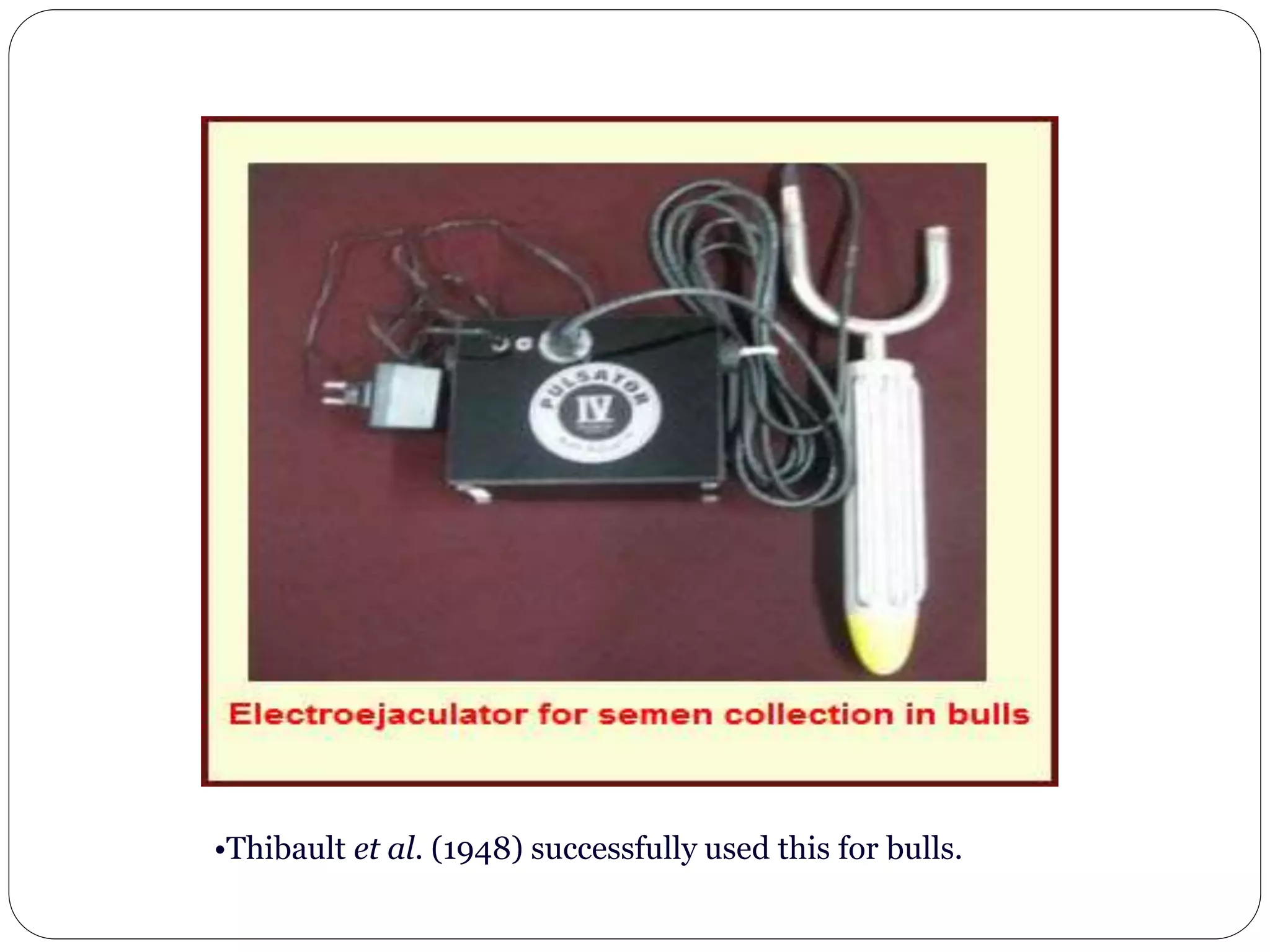 History of ai & semen collection IN ANIMALS | PPTX