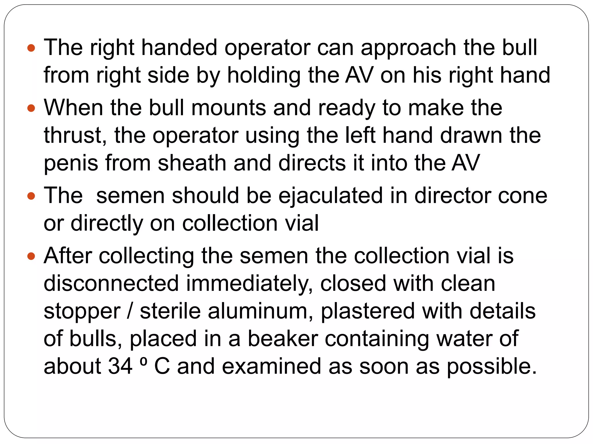 History of ai & semen collection IN ANIMALS | PPTX