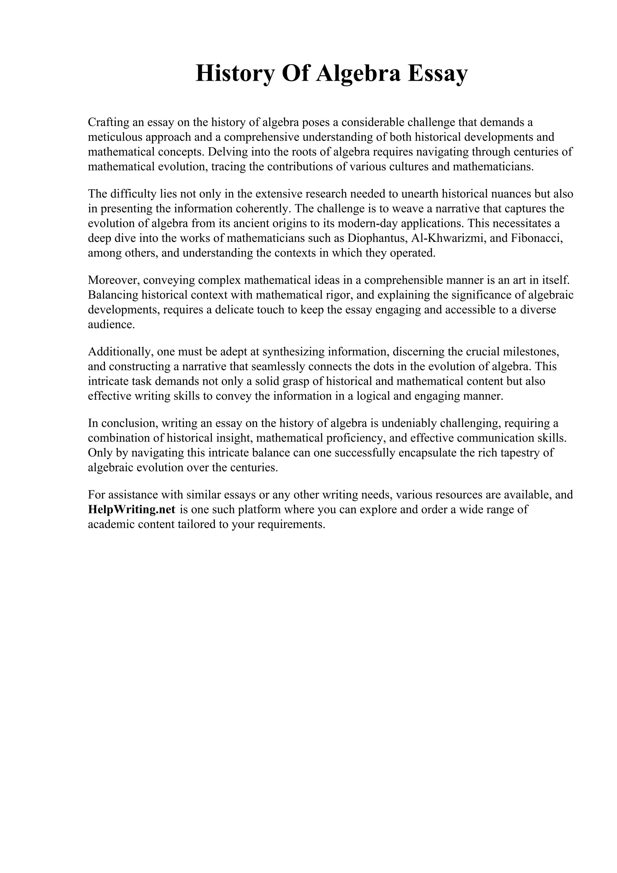 History Of Algebra Essay.pdf