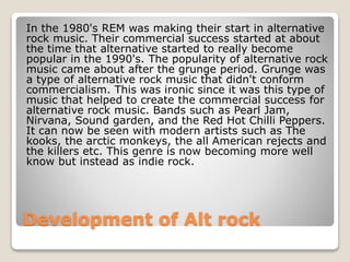 History of alternative rock 1 | PPT
