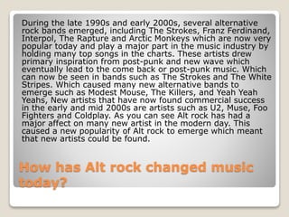History of alternative rock 1 | PPT