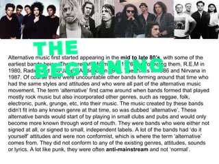 History of alternative music | PPT