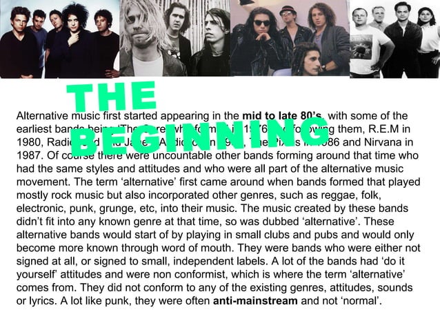 History of alternative music | PPT