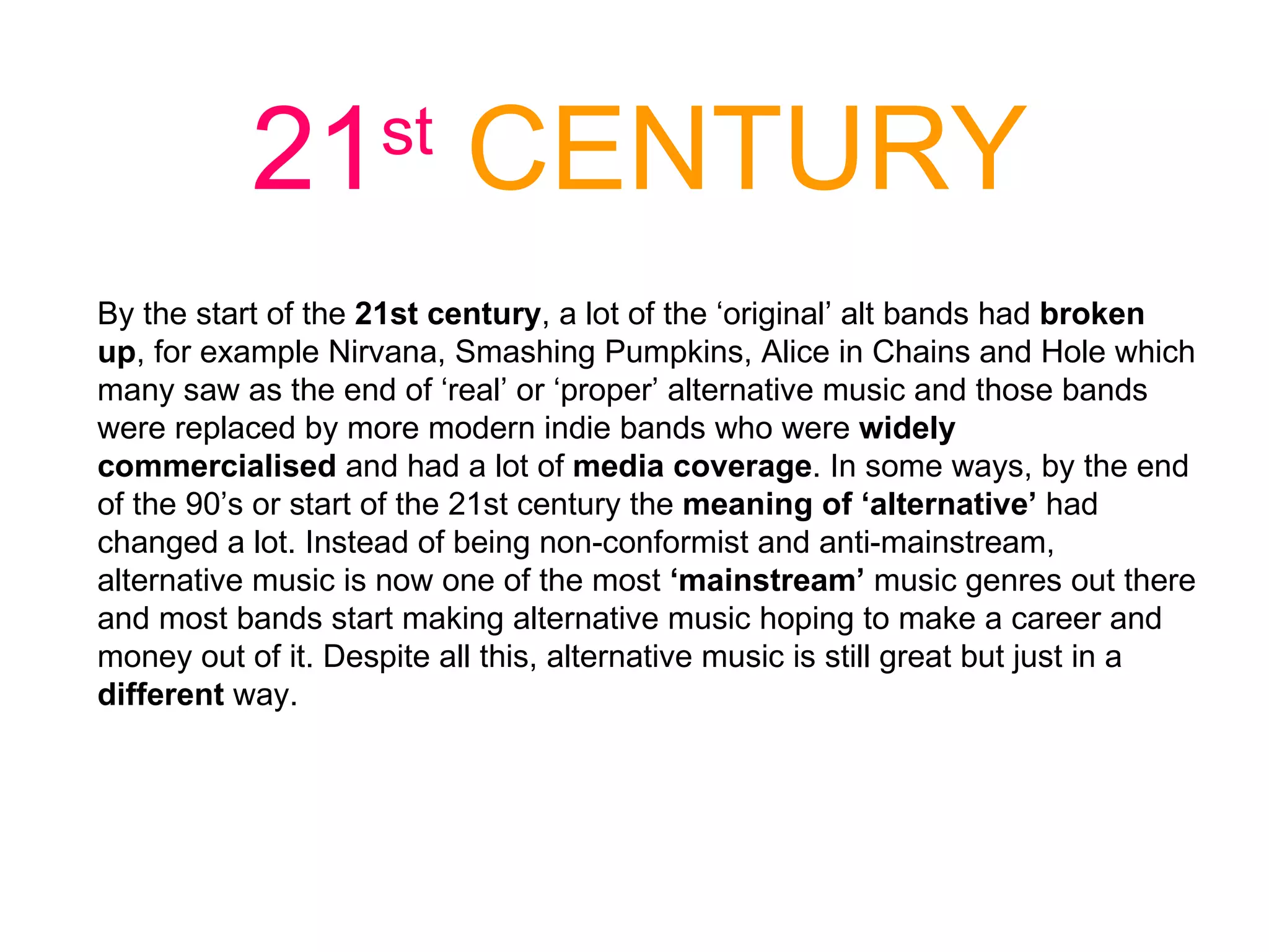 History of alternative music | PPT