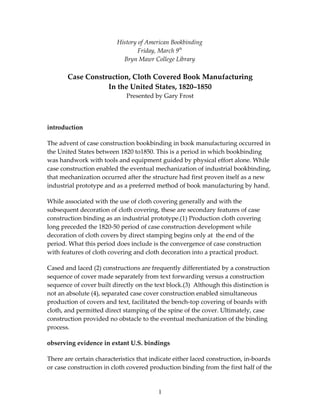 Historyof American Bookbinding | DOC