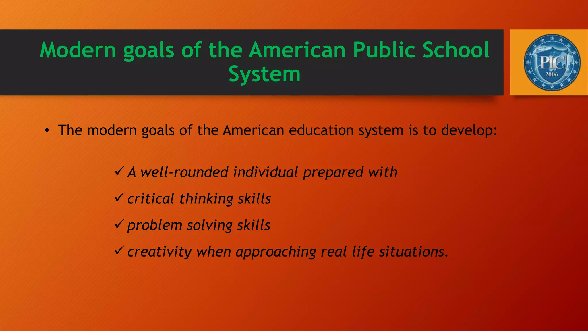 History of American Education (Part 1) | PPTX