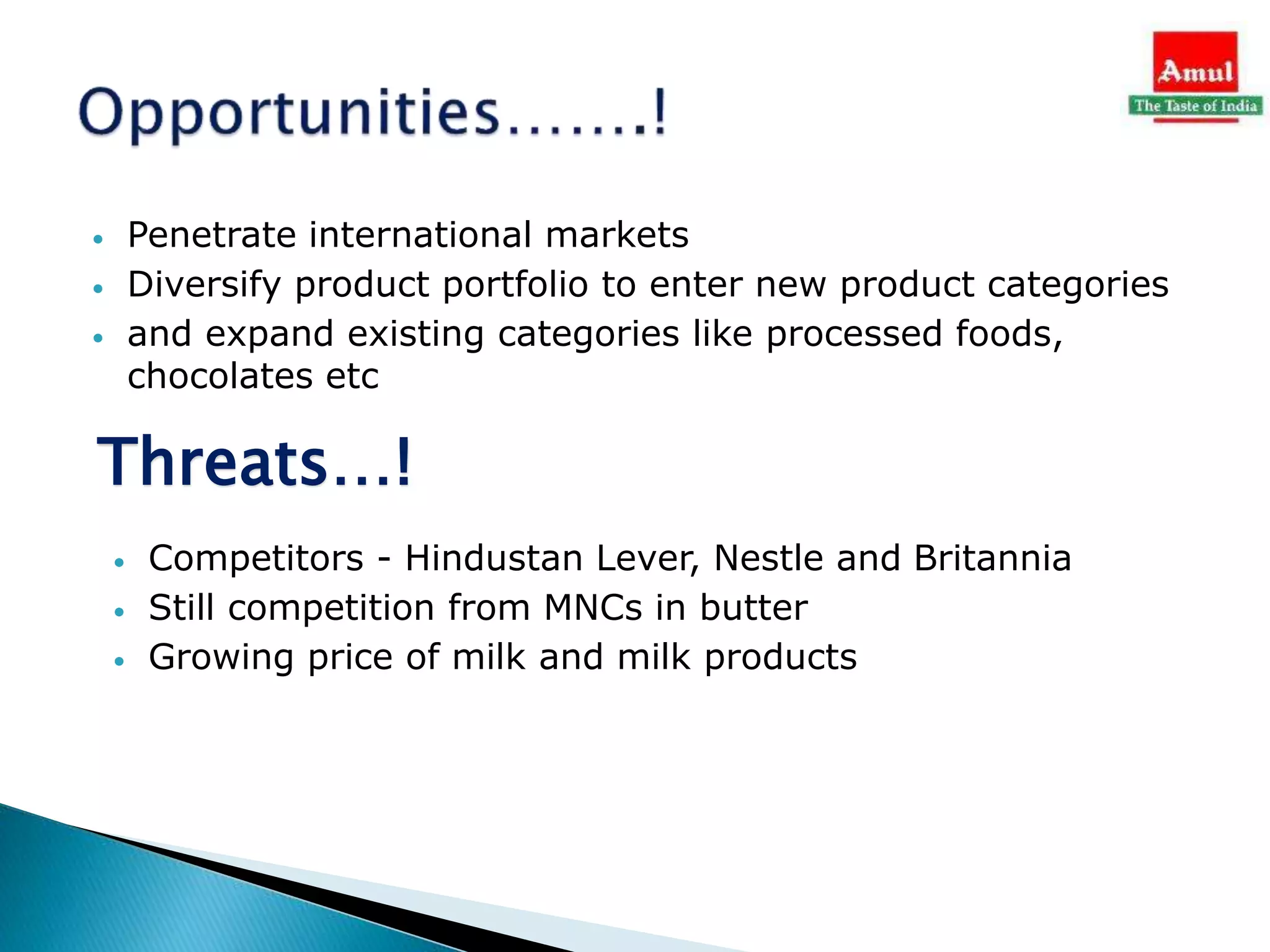 Amul - history and stats | PPTX | Food Industry | Industries