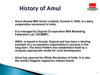 Amul - history and stats | PPTX