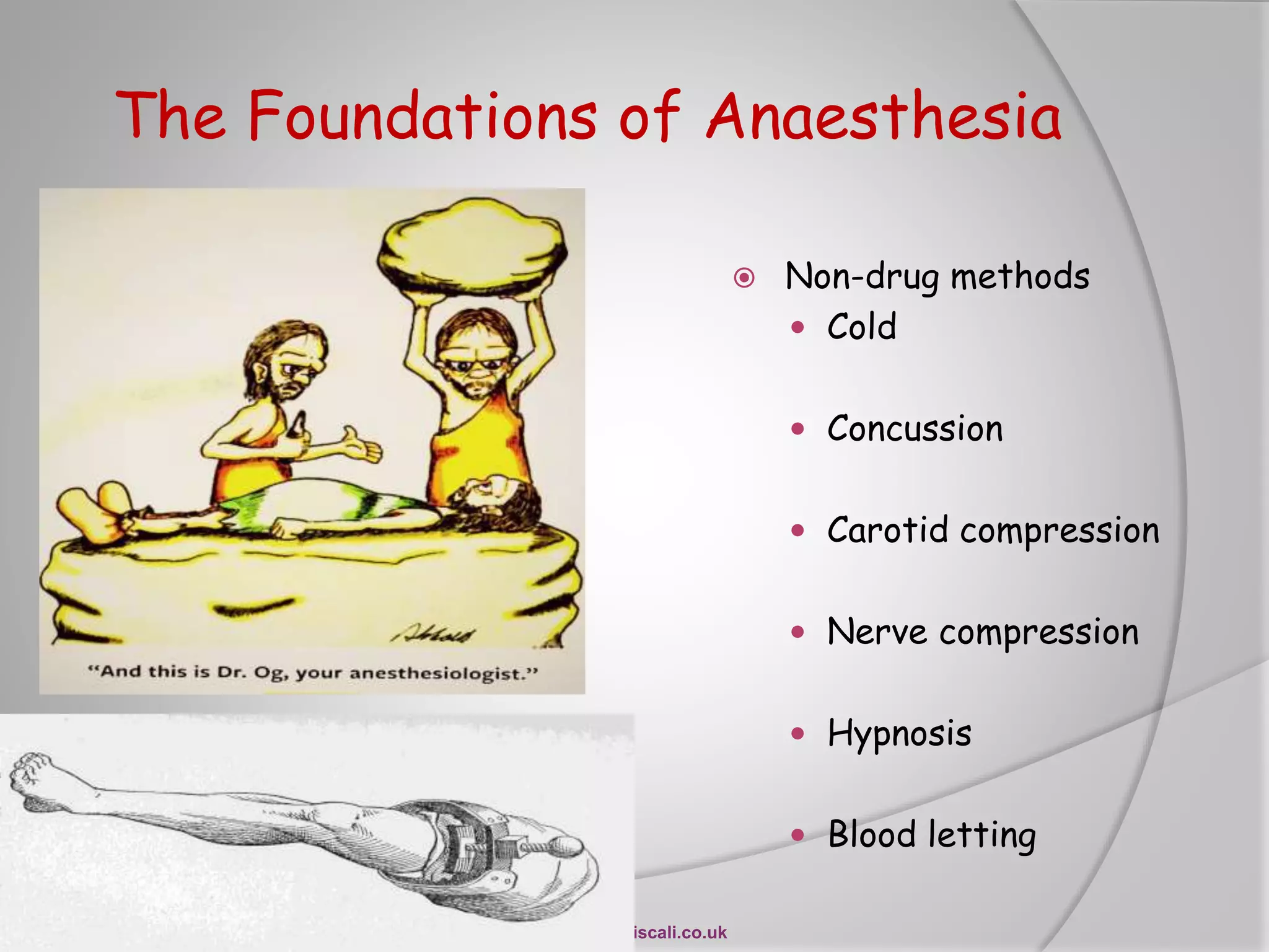History of anaesthesia | PPTX